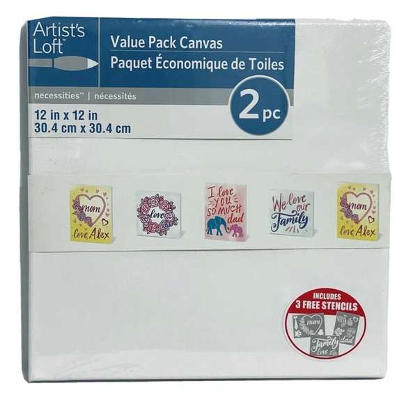 Artist's Loft | Office | 2 Canvas 2 X 12 Artists Loft Stretched Set Art ...